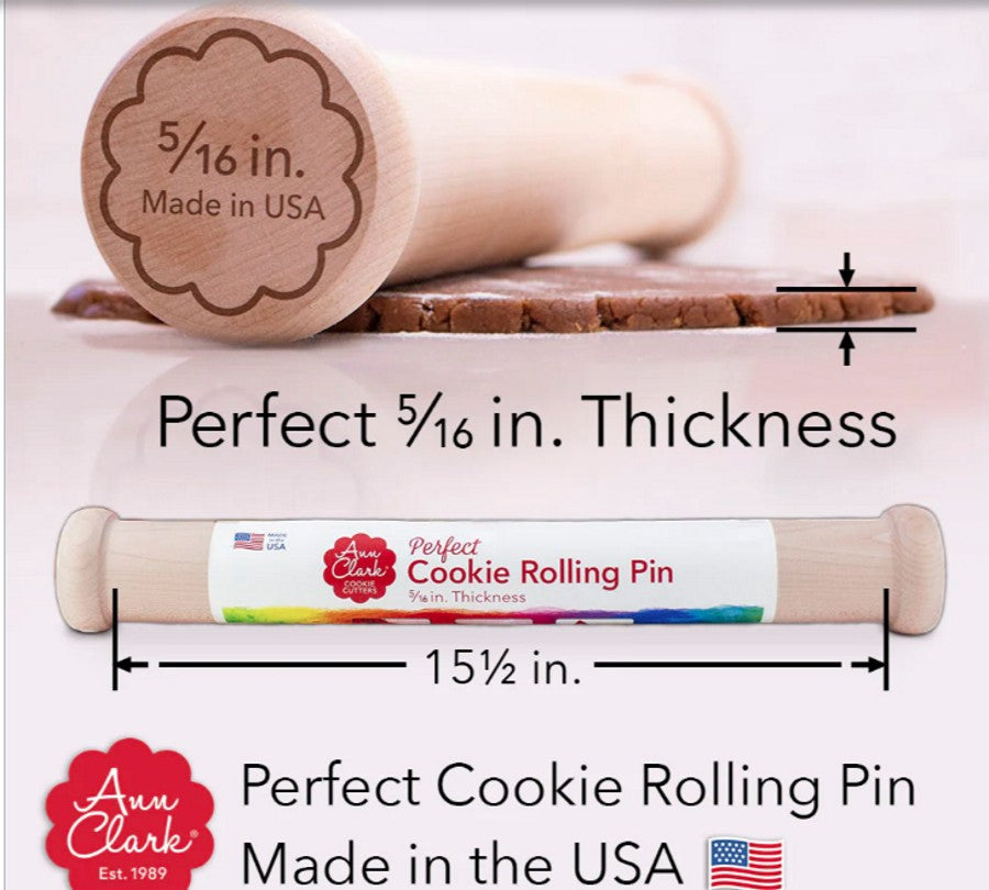 Perfect Cookie 5/16 inch Rolling Pin | Bakerscandc